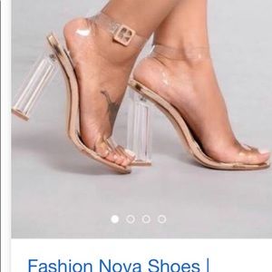 Fashion Nova | Shoes | Fashion Nova Transparent Heels | Poshmark